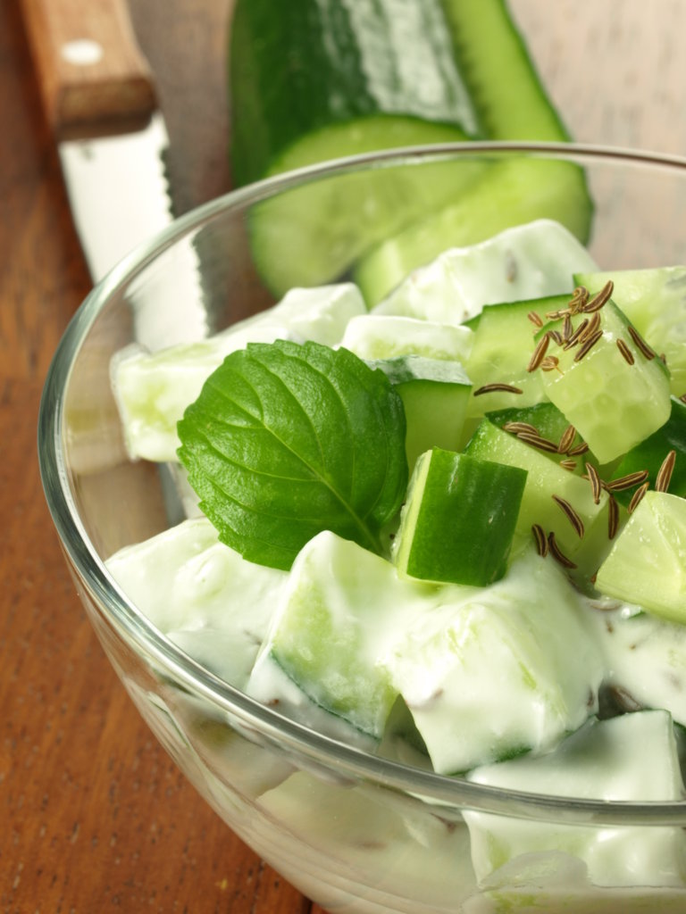 Salade de concombre à la menthe - Smart and Light